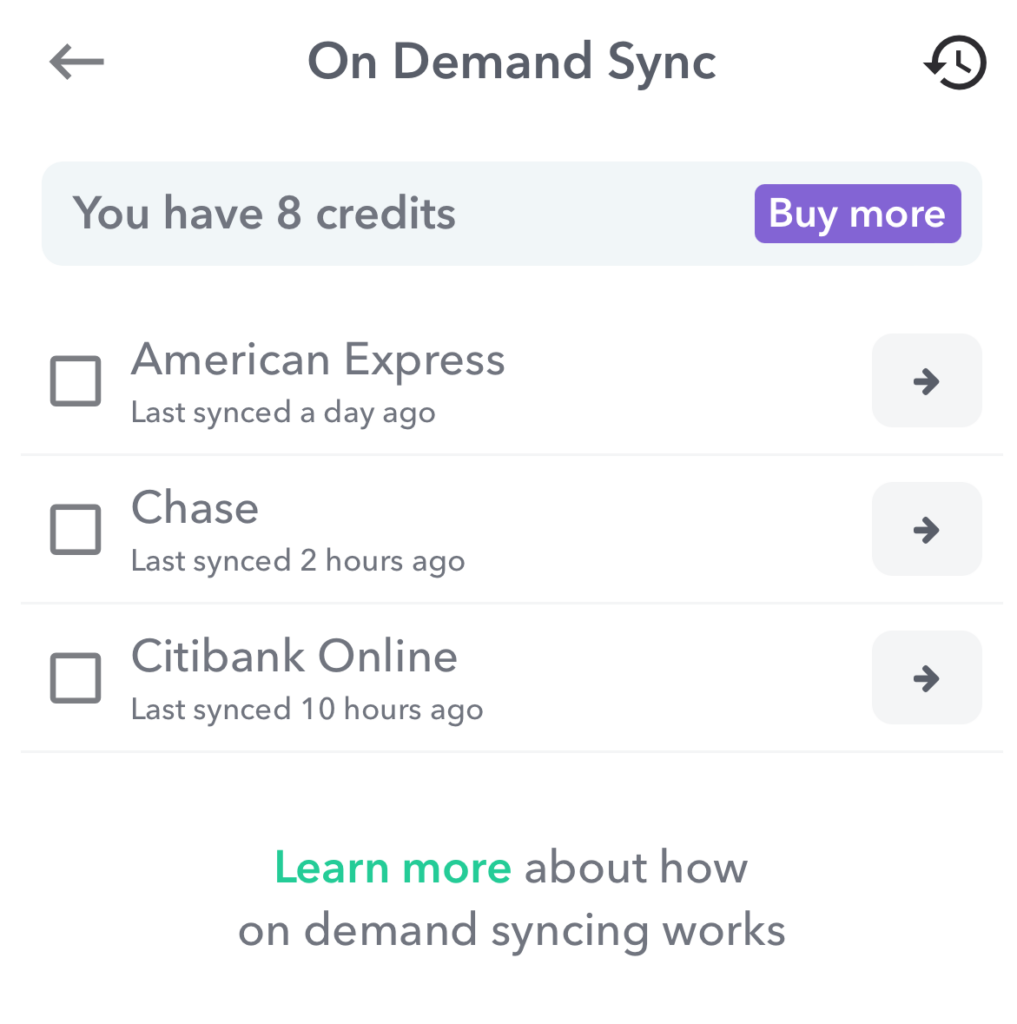 How does on demand syncing work? - Weekly | A Better Budget App