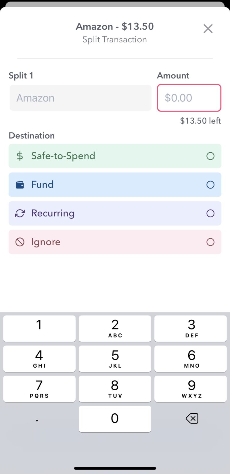 NEW FEATURE: Split Transactions - Weekly | A Budget Planner and Spending Tracker