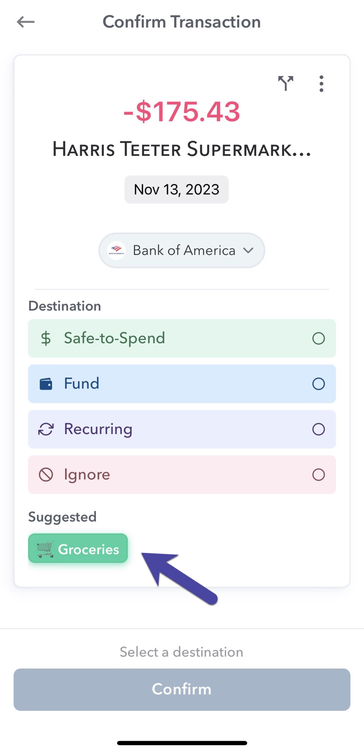 Transaction Suggestions - Weekly | A Better Budget App