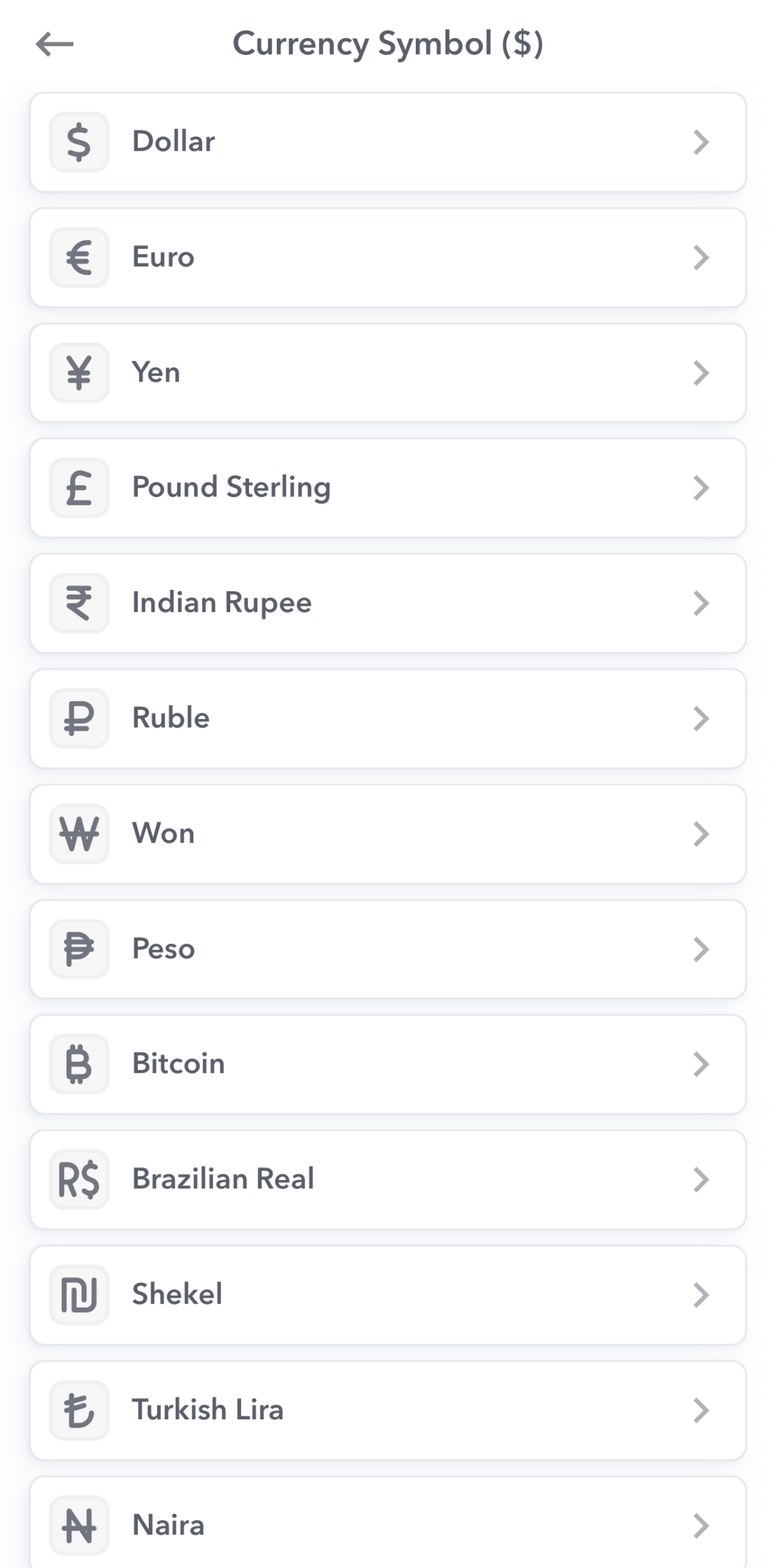 JUST ADDED: Change Your Currency Symbol - Weekly | A Budget Planner and ...