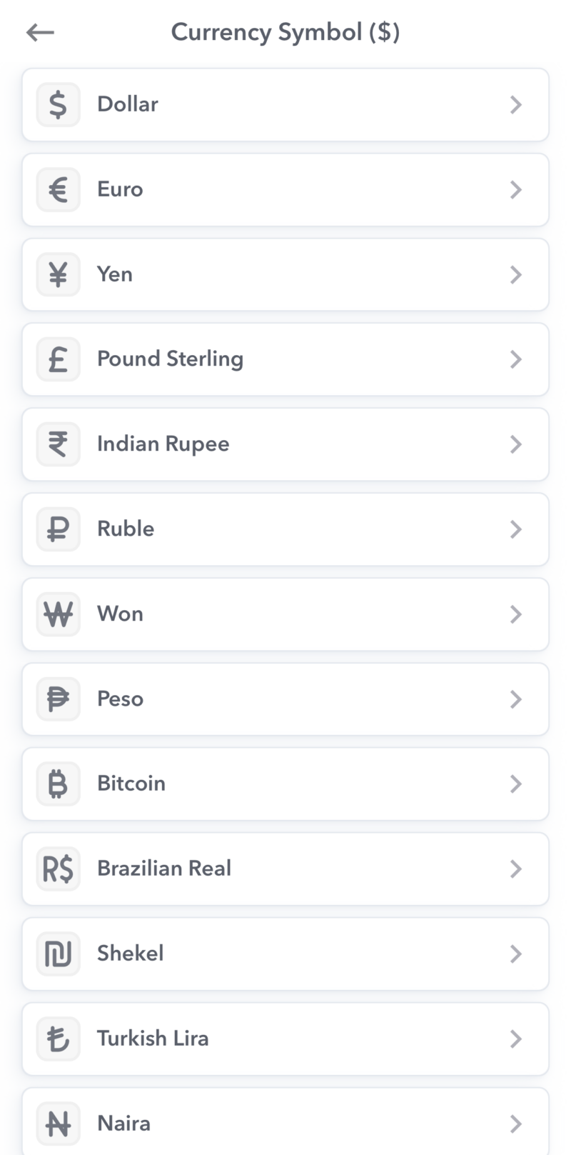 JUST ADDED: Change Your Currency Symbol - Weekly | A Budget Planner and ...